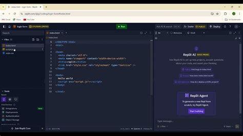 How To Use Replit Html Css Javascript Project In Replitreplit App Youtube