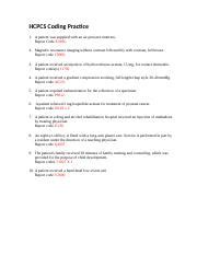 HCPCS Coding Assignment Isabel Sarimento Docx HCPCS Coding Practice A Patient Was