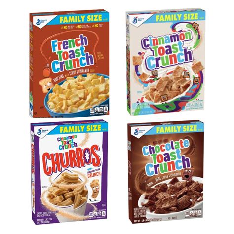 제너럴밀스 제네랄밀스 토스트 크런치 시리얼 아침대용 4종류 모음 위시버킷