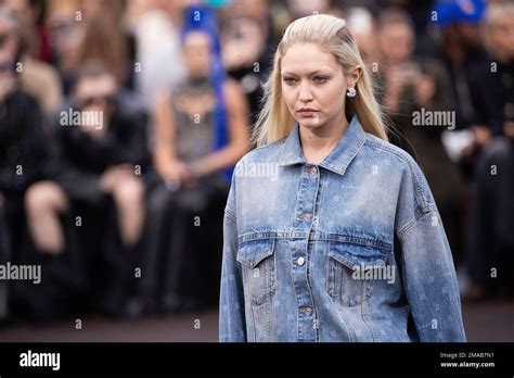 Gigi Hadid Wears A Creation For The Givenchy Ready To Wear Spring Summer 2023 Fashion Collection