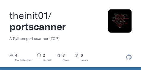 GitHub Theinit Portscanner A Python Port Scanner TCP