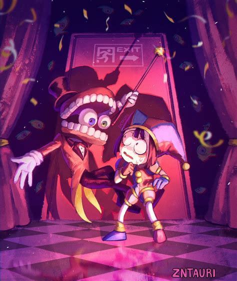 Pomni And Caine The Amazing Digital Circus Drawn By Zntauri Danbooru