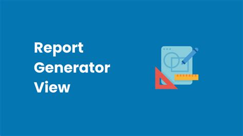 Softacus Report Generator View