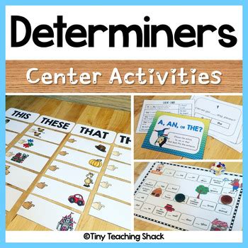 Determiners Articles Demonstratives Grammar Activities TpT