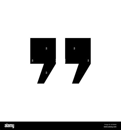 Quote Icon Vector Quotation Mark Symbol Stock Vector Image And Art Alamy
