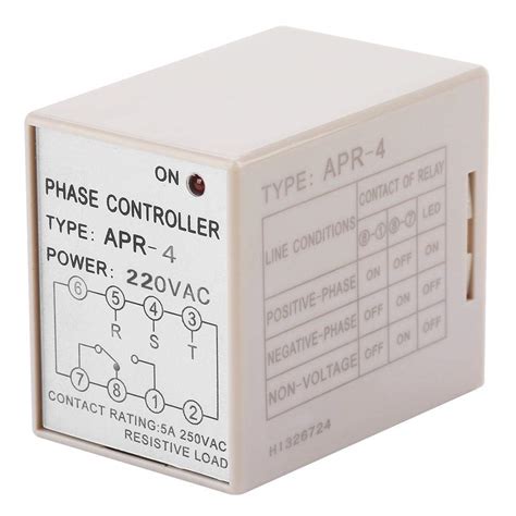 Relays Phase Failure Relay Phase Sequence Controller APR 4 Phase Sequence Relay With Flame