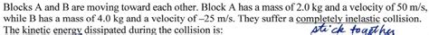 solved blocks a and b are moving toward each other block a