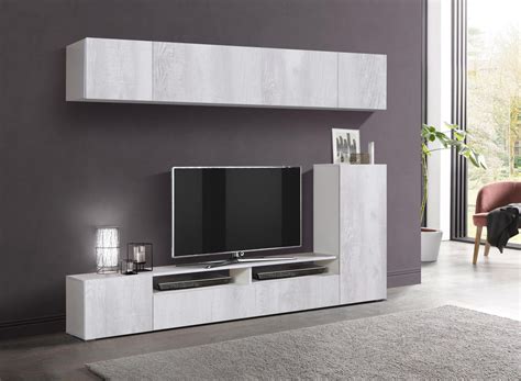 Купить Стенка Прага-5 Белый/бетон пайн белый (варианты цвета) Олмеко в ...