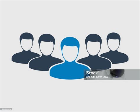 팀 작업 아이콘입니다 지도자의 뒤에 사람들의 숫자입니다 개념에 대한 스톡 벡터 아트 및 기타 이미지 개념 개념과 주제 경영자 Istock