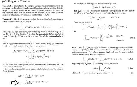 Fourier Transform Proof Of Herglotz Theorem In Time Series Analysis Cross Validated