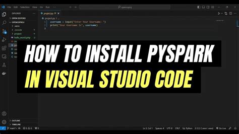 How To Install Pyspark In Visual Studio Code Install Pyspark In