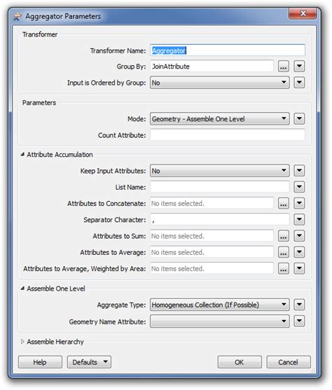 Shapefile Merging Dissolving Features With Same ID Using Transformer In FME Geographic