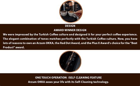 Arzum Okka - Turkish Coffee Machine With Automatic tank - Black/Copper ...