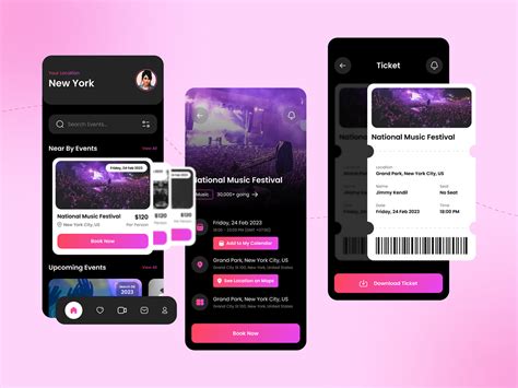 Event Ticket🎟️ Booking Mobile App📱 Ui Design On Behance
