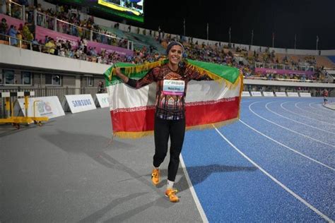 تاریخ‌سازی دختر پرنده ایران در آسیا عکس پرتابگر ایران هم قهرمان