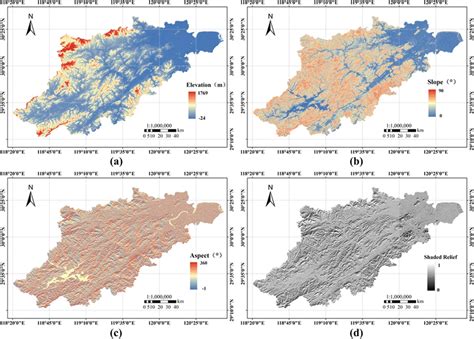 Terrain Factor Extraction Results A D Extraction Results For