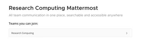 Rcd Mattermost Sign In Rcd Documentation