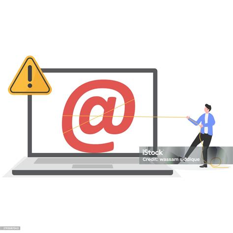 Internet Fraud Landing Page Template Tiny Anonymous Hacker Attacking Huge Smartphone Insert