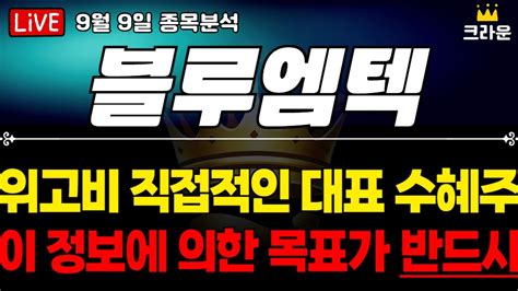 블루엠텍 주가 전망 및 저 때문에 드림 사셨던 분들 뒷부분에 내용 있습니다 Youtube