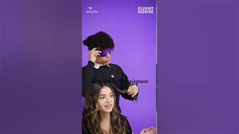 Larray Does Nailea Devoras Hair While Blindfolded Youtube