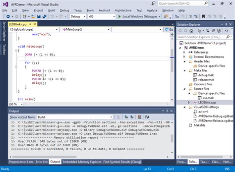 Developing Firmware For AVR Devices With Visual Studio VisualGDB Tutorials