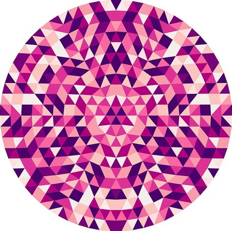무료 다운로드 라운드 추상적 인 기하학적 삼각형 만화경 벡터 Ai Eps Uidownload