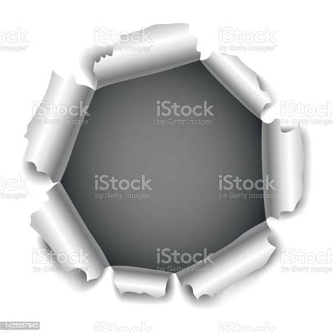 회색으로 찢어진 종이의 종이 구멍 텍스트를위한 공간이있는 어두운 종이 배경 위에 찢어진면 현실적인 찢어진 종이 템플릿 0명에 대한 스톡 벡터 아트 및 기타 이미지 Istock