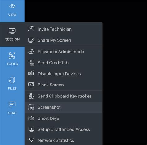 Screen Capture How To Capture Remote Session Screenshots Zoho Assist
