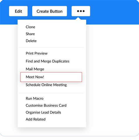 Zoho Meeting Integration In Zoho Crm