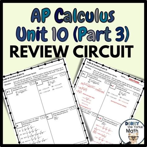 AP Calculus Unit 10 Part 3 REVIEW CIRCUIT With Solutions