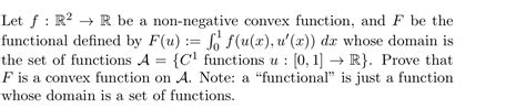Solved Let F R R Be A Non Negative Convex Function Chegg