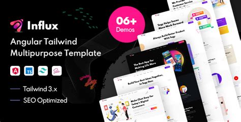Influx Angular Tailwind Multipurpose Template By Hibotheme Themeforest