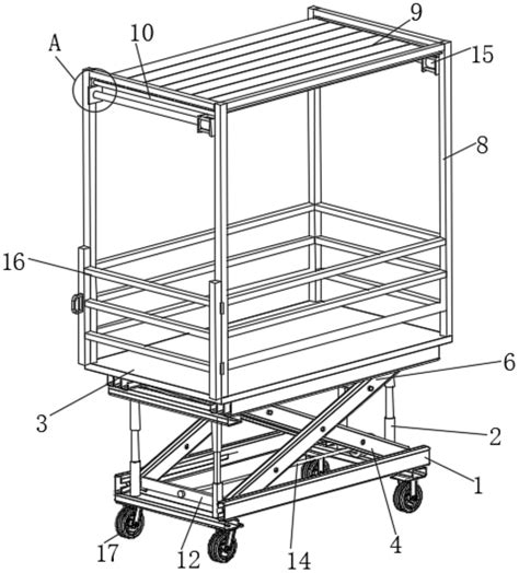 一种建筑外墙施工安全升降架的制作方法