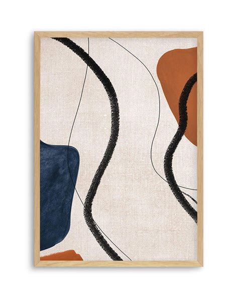 Shop Abstract On Linen Ii Graphic Masculine Print Or Framed Artwork
