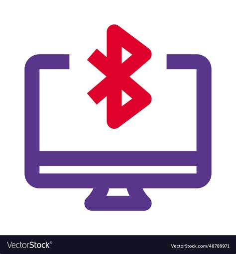 Bluetooth Enabled Devices Connected To Desktop Vector Image