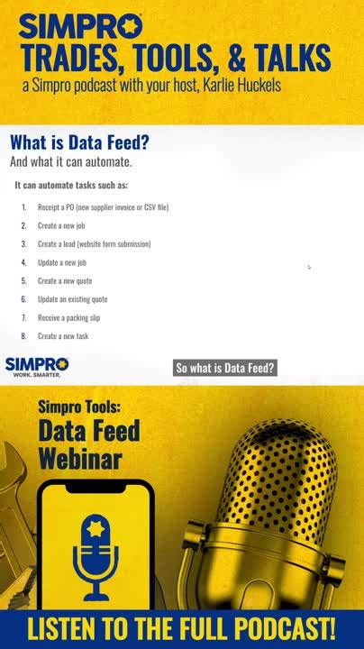 simpro software on linkedin simpro s data feed add on webinar