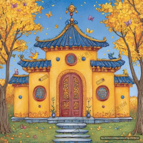 Ai创作图庙宇插画 皇宫银杏插画 大悲禅院插画 黄楼插画 牛首山插画 银杏国潮插画 十三陵插画 门楼插画 佛顶宫插画 文殊院插画 山水银杏意境国潮插画 银杏国潮山水插画 慧泉塔插画 宝光塔插画