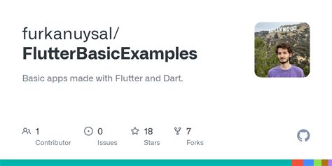 GitHub Furkanuysal FlutterBasicExamples Basic Apps Made With Flutter And Dart