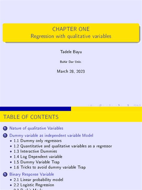 Econometrics Ll Ch One Pdf Dependent And Independent Variables