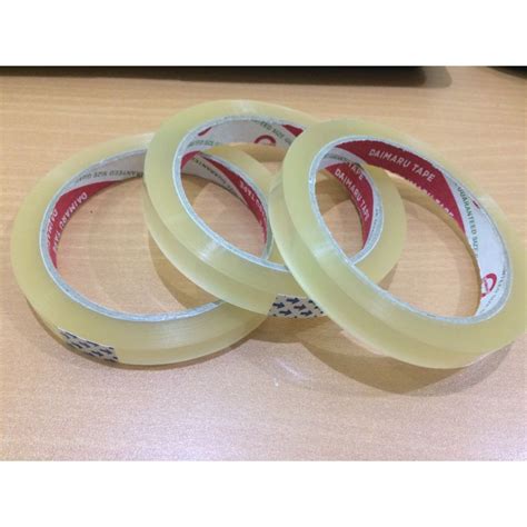 Jual Isolasi Daimaru 1 2 Inchi 72yard Selotip 12mm Lakban Kecil Cellotape Shopee Indonesia