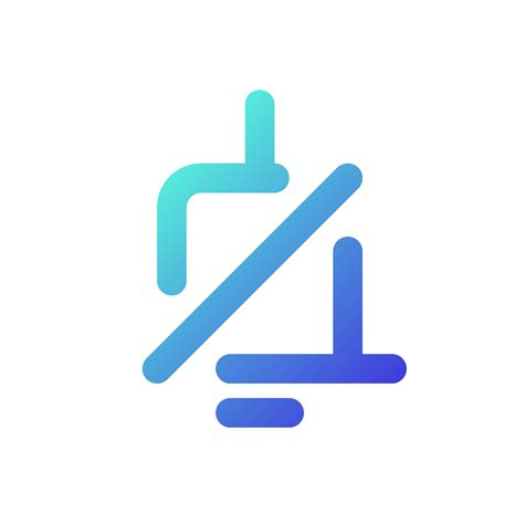 Mute Notification Sound Pixel Perfect Gradient Linear Ui Icon