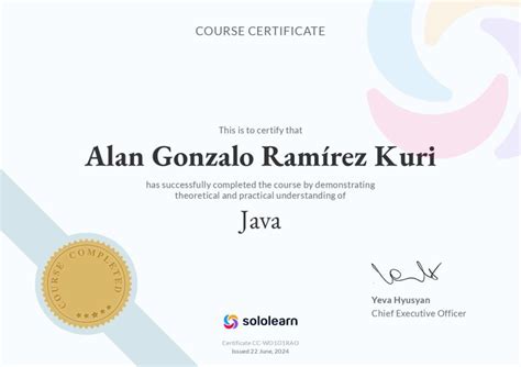 Alan Gonzalo Ramirez Kuri On Linkedin Java Programming Softwaredevelopment Certification