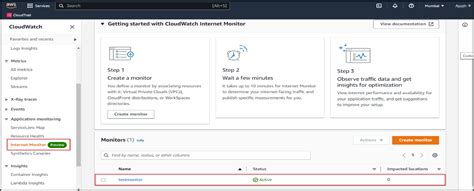 Monitor Performance And Availability Of AWS Hosted Apps Using Amazon CloudWatch Internet Monitor