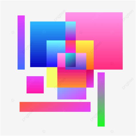 Rectangle Colorful Gradient Shape Abstract Vector Rectangle Gradient Shape Png And Vector