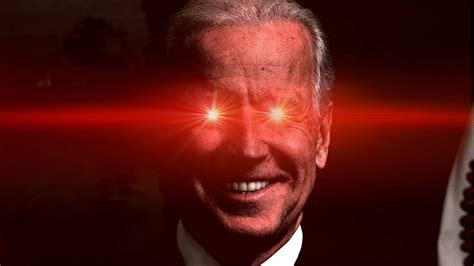 Joe Bidens Laser Eyed Alter Ego Returns For Super Bowl Meme Digital Culture