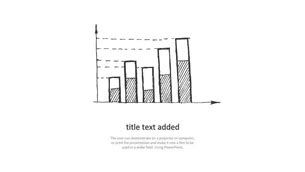 Line Drawing Of Bar Chart PowerPoint Template Free Download Pikbest