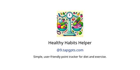 healthy habits helper gpts features and functions examples and prompts