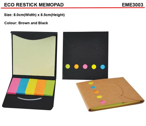 Eco Restick Memopad EME3003 Premium Gift Supplier