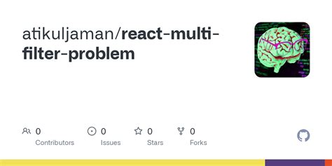 GitHub Atikuljaman React Multi Filter Problem