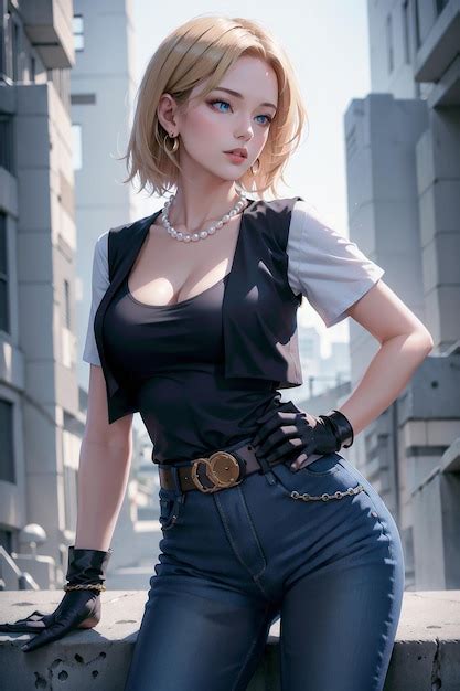 Androide 18 Waifu Foto Premium